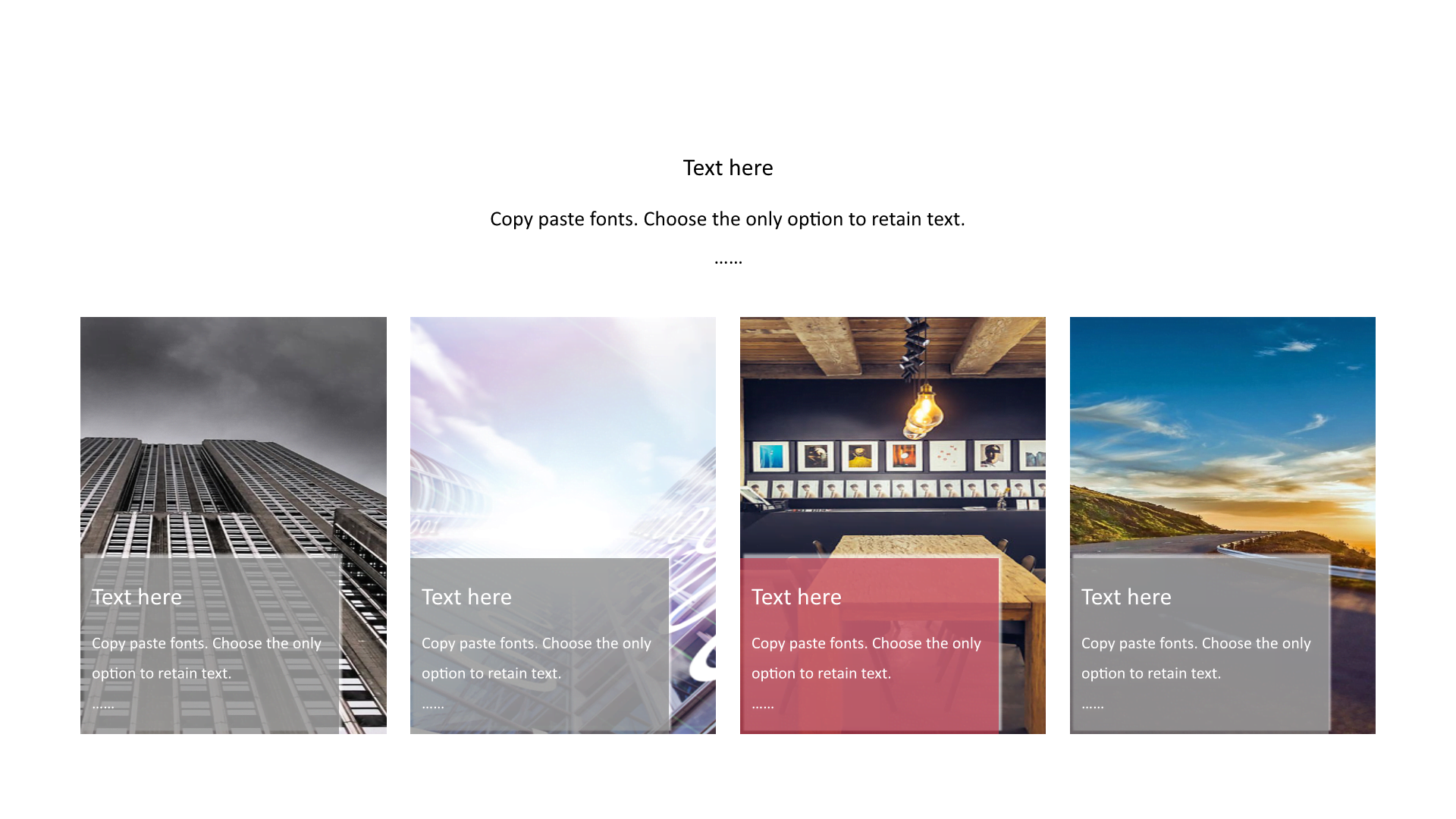 多色矩形扁平6项PPT列表-iSlide