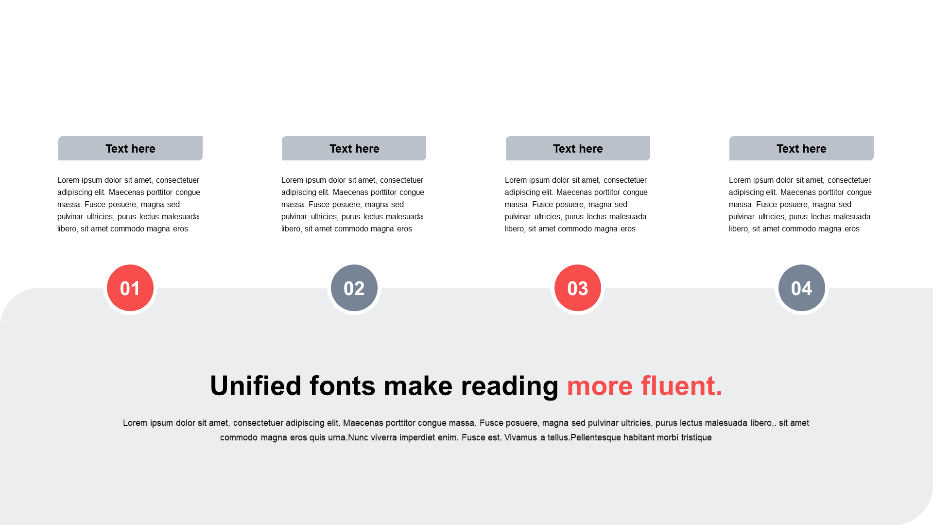 单色扁平3项PPT列表-iSlide