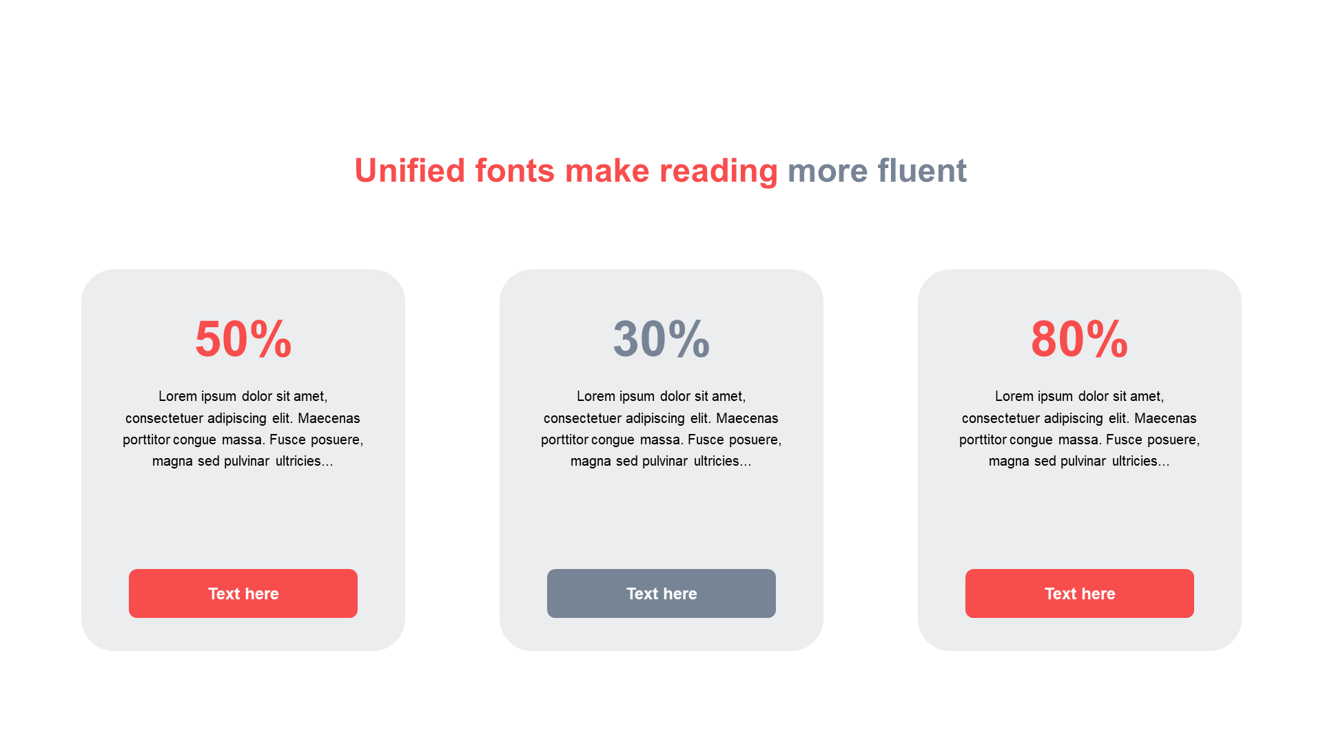单色扁平3项PPT列表-iSlide