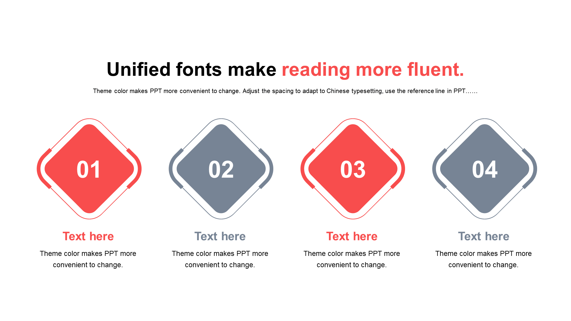 单色扁平3项PPT列表-iSlide
