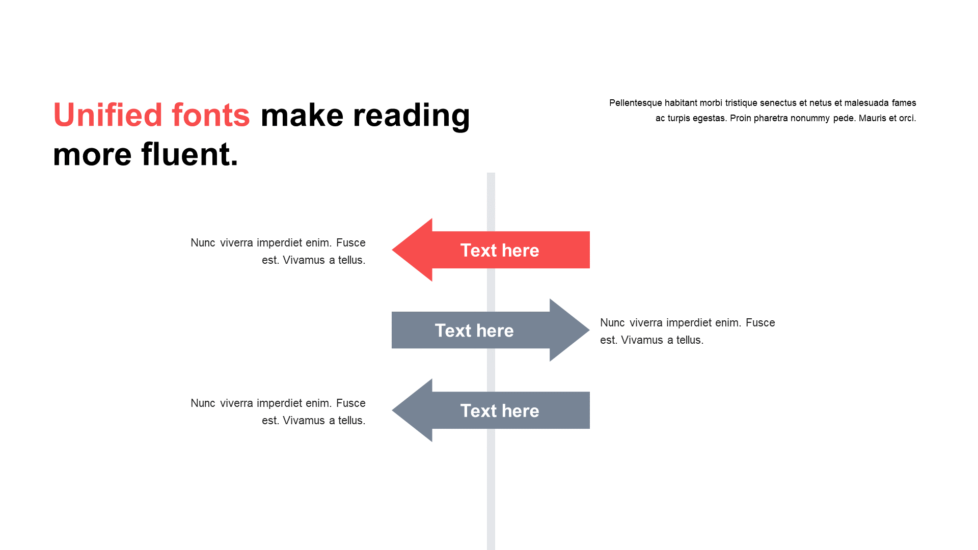 单色扁平3项PPT列表-iSlide