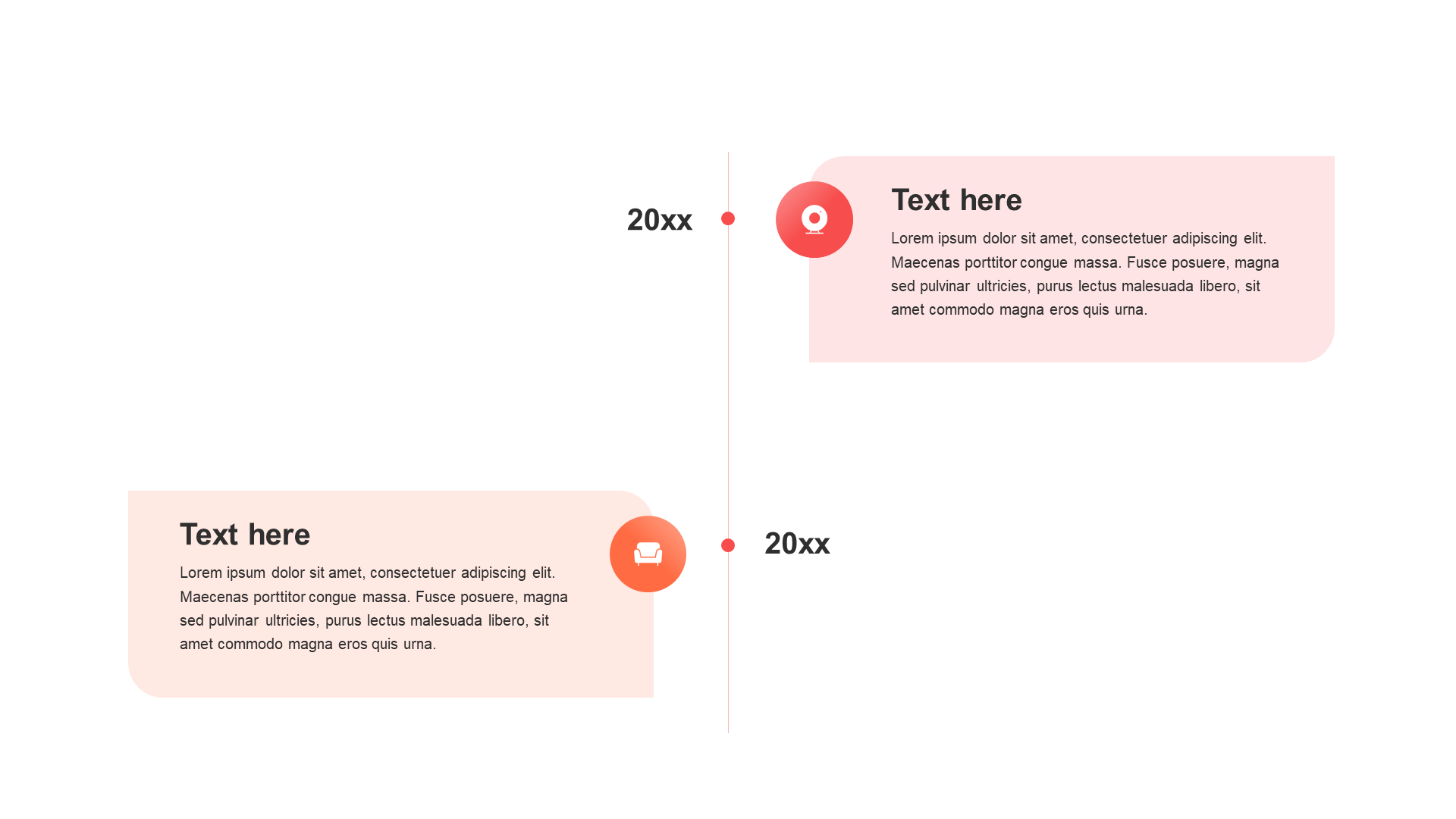 多色渐变2项PPT流程-iSlide