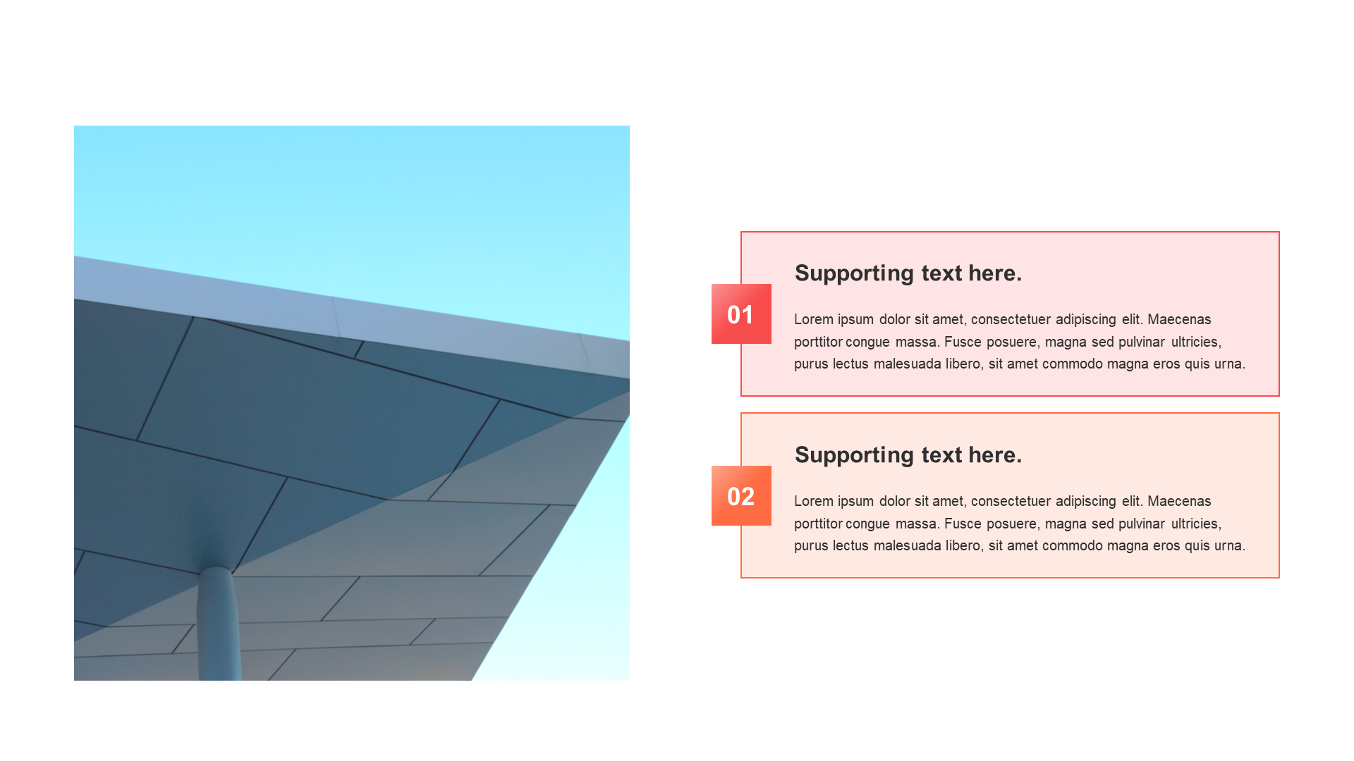 多色渐变2项PPT列表-iSlide