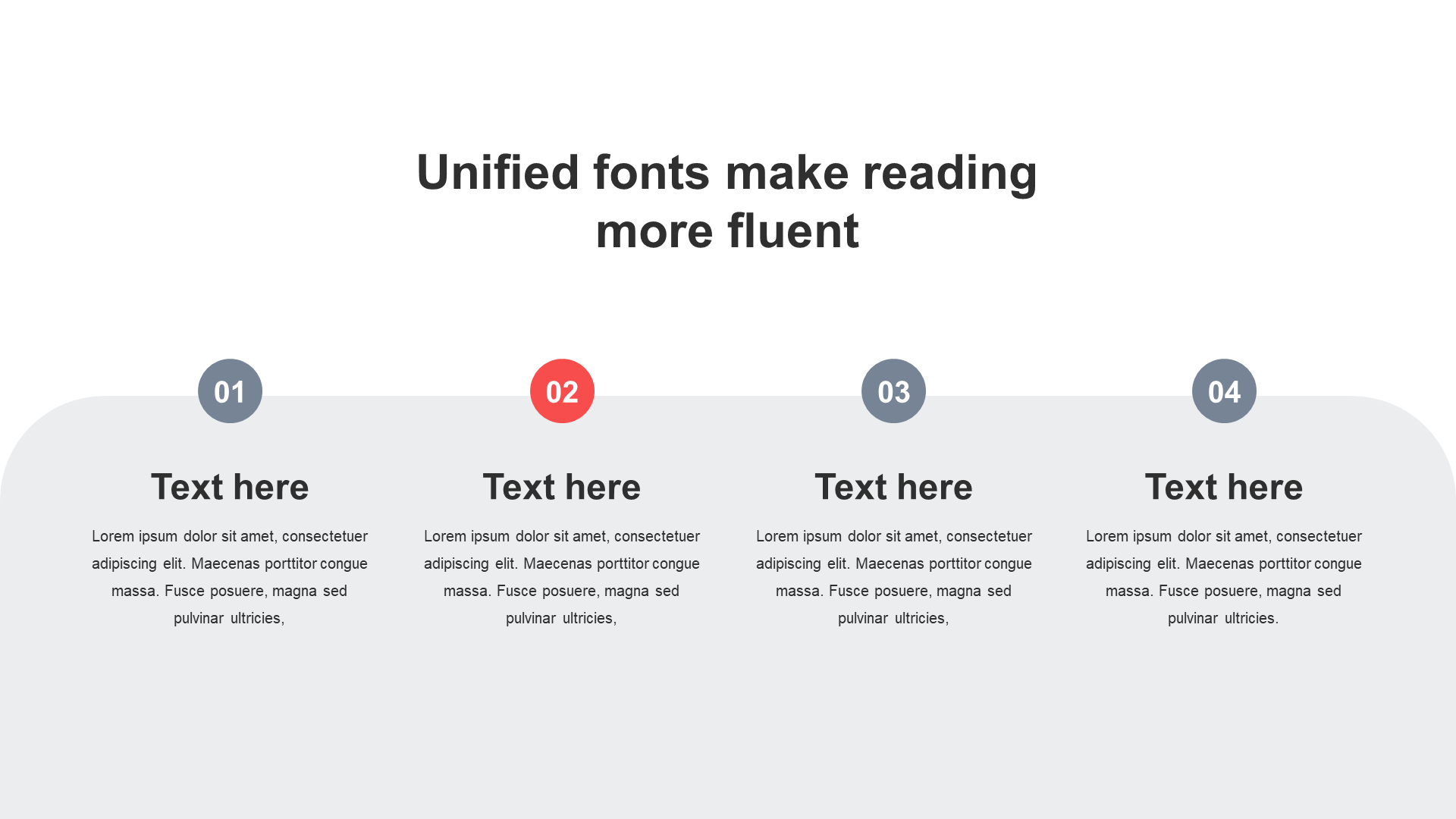 单色扁平PPT列表-iSlide