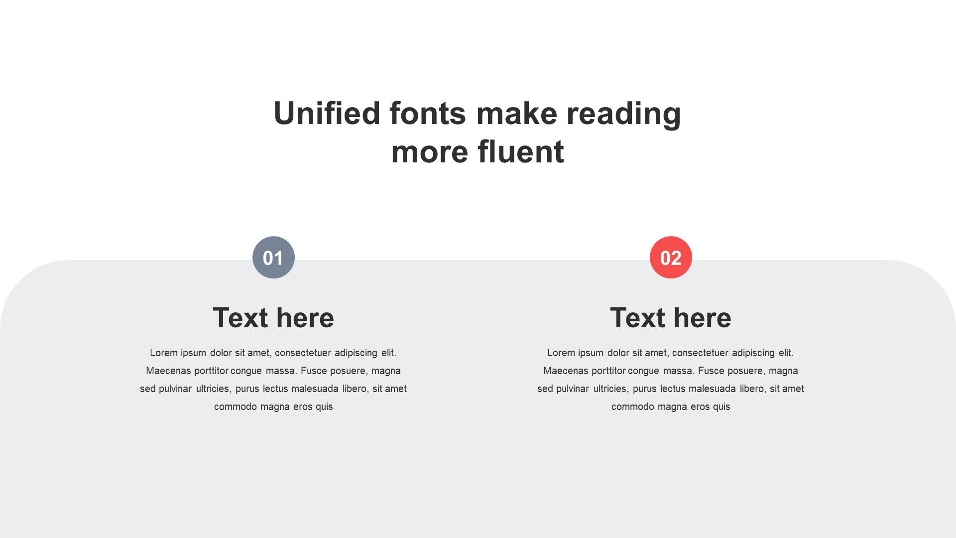 单色扁平PPT列表-iSlide