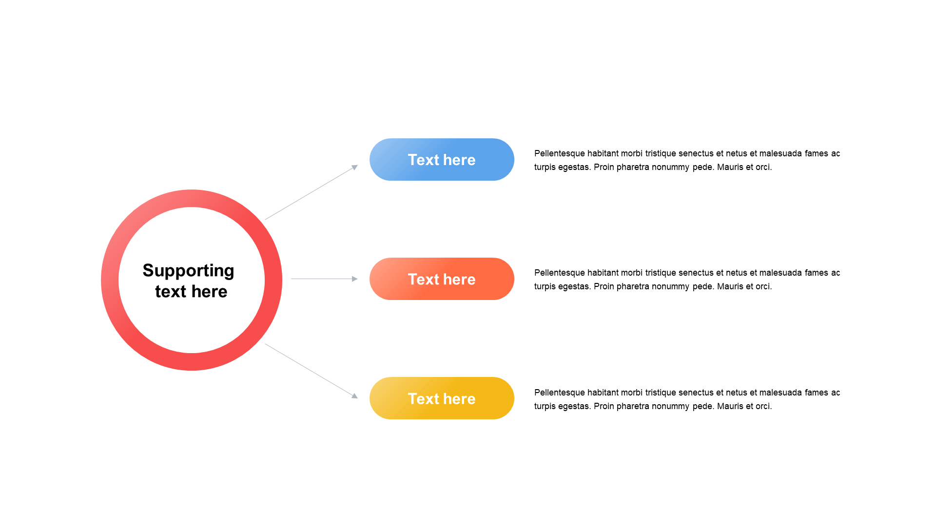 多色渐变PPT层次结构-iSlide