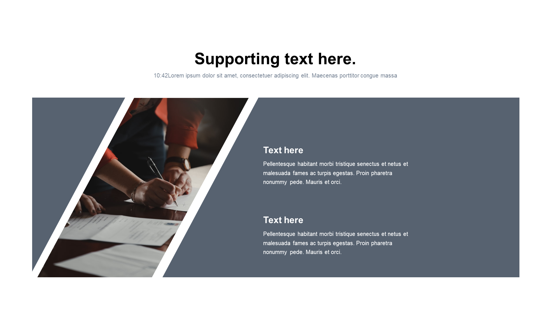 企业多色扁平3项PPT其他-iSlide