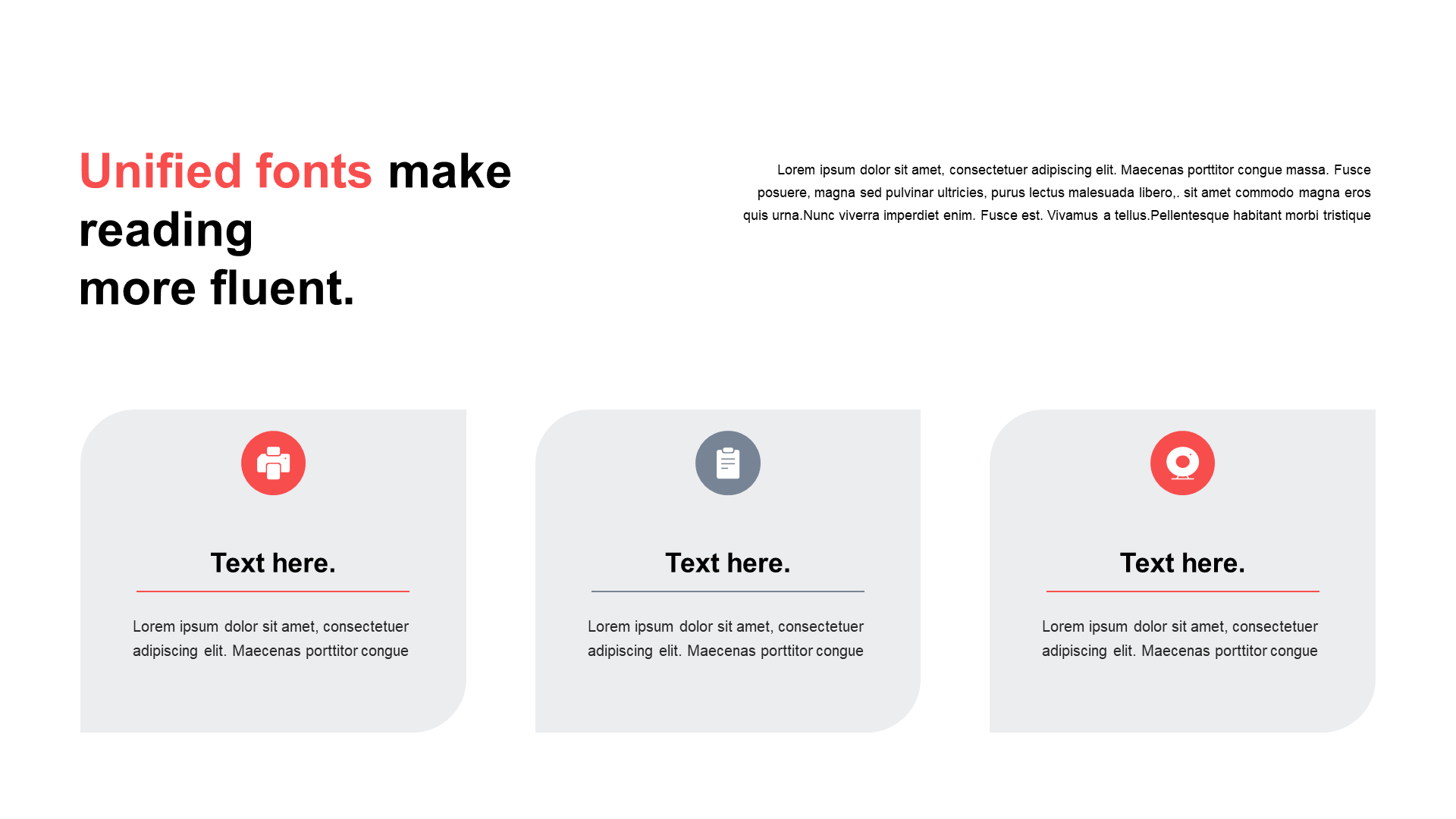 单色扁平3项PPT列表-iSlide