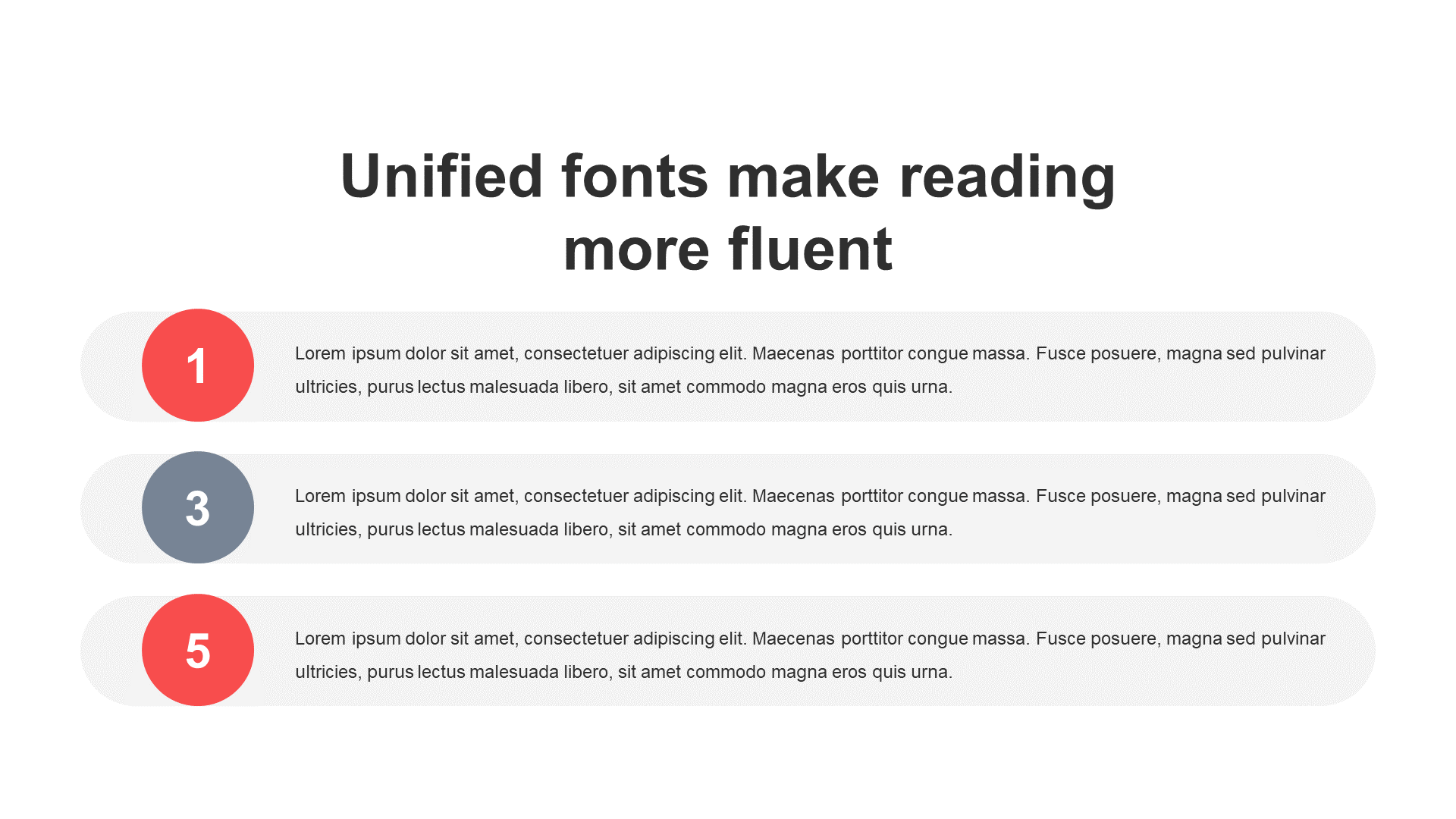 红色扁平3项PPT列表-iSlide