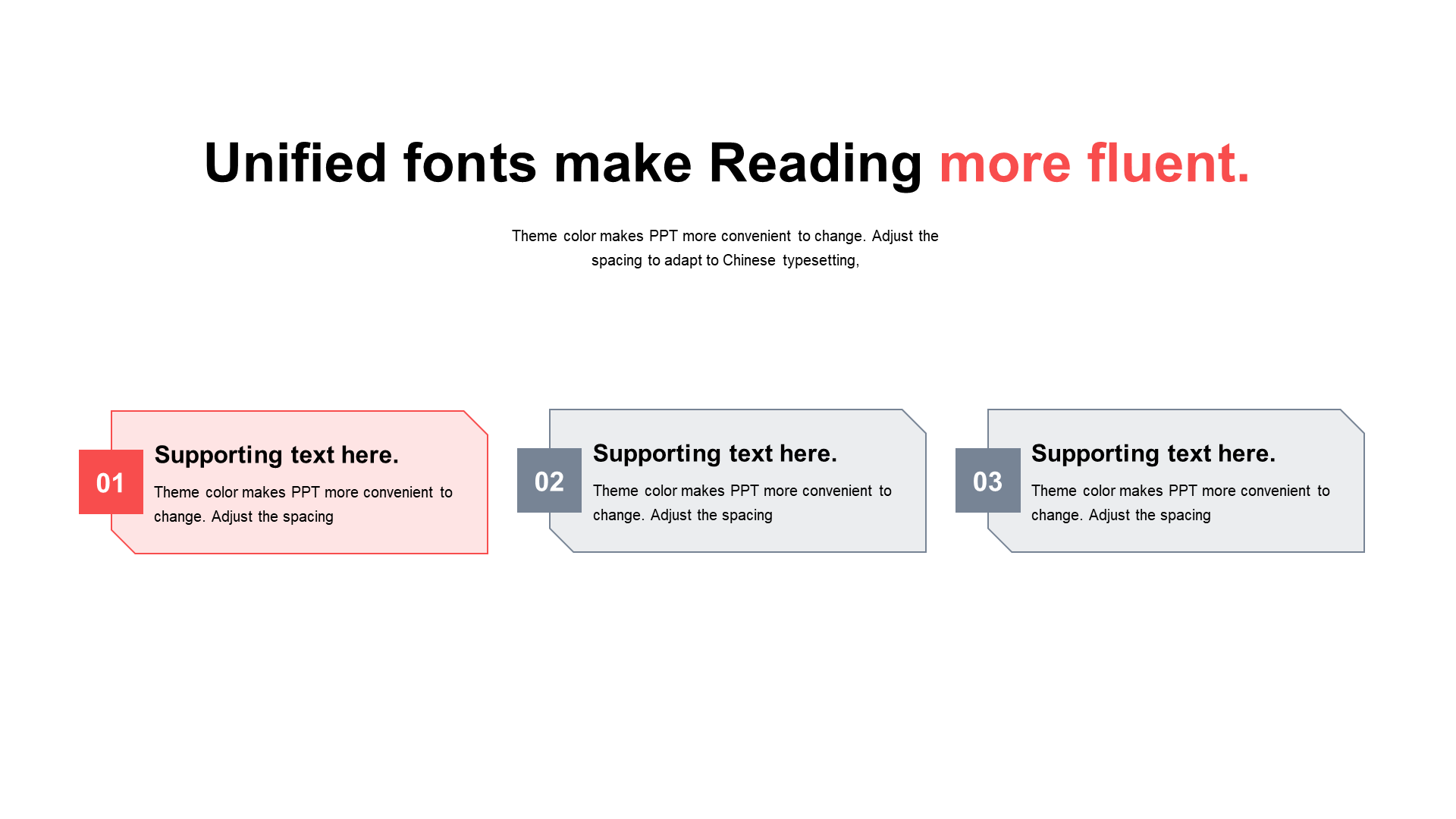 单色扁平3项PPT列表-iSlide365