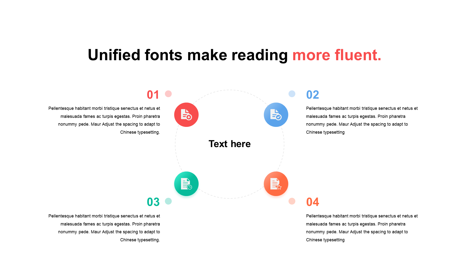 多色渐变2项PPT列表-iSlide