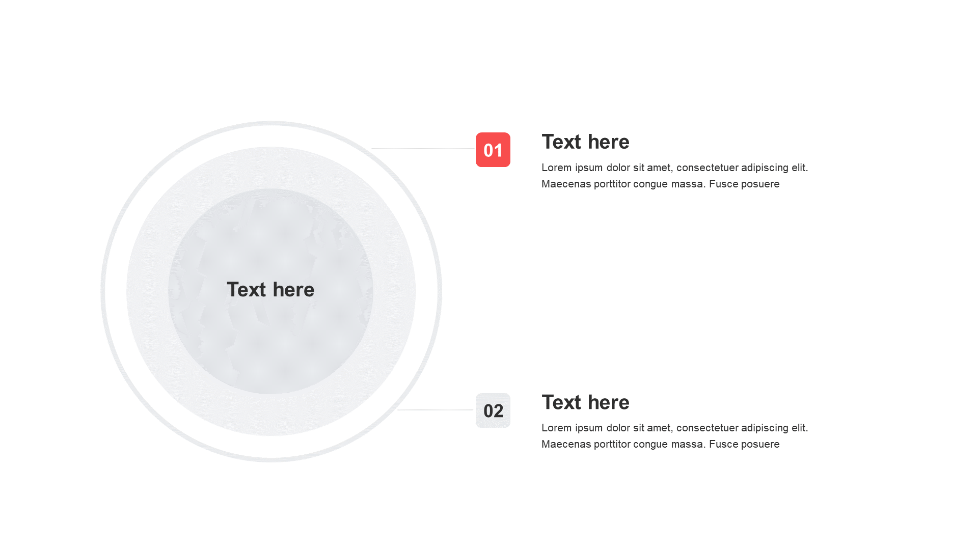 单色扁平2项PPT循环-iSlide