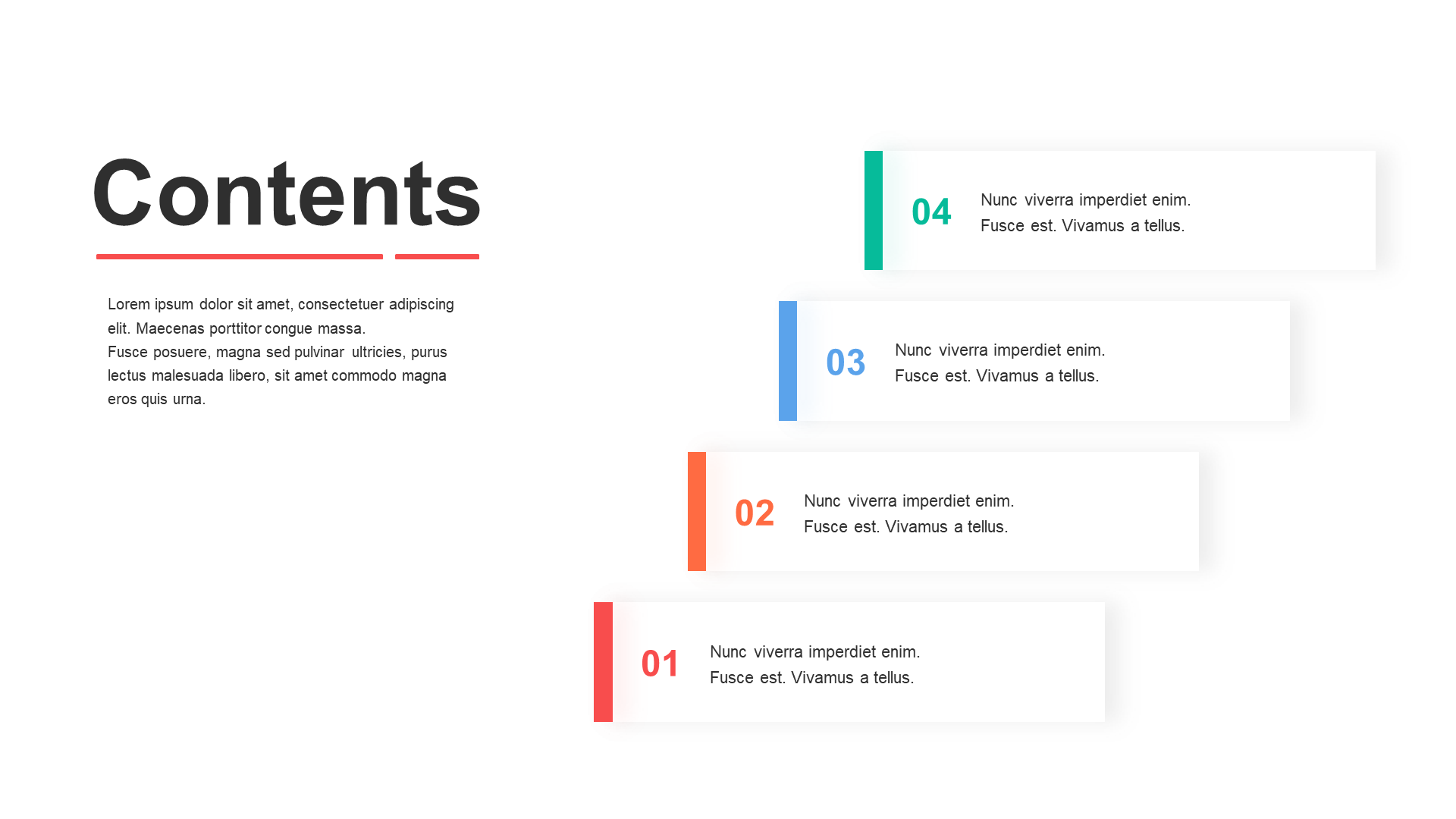 扁平PPT目录-iSlide