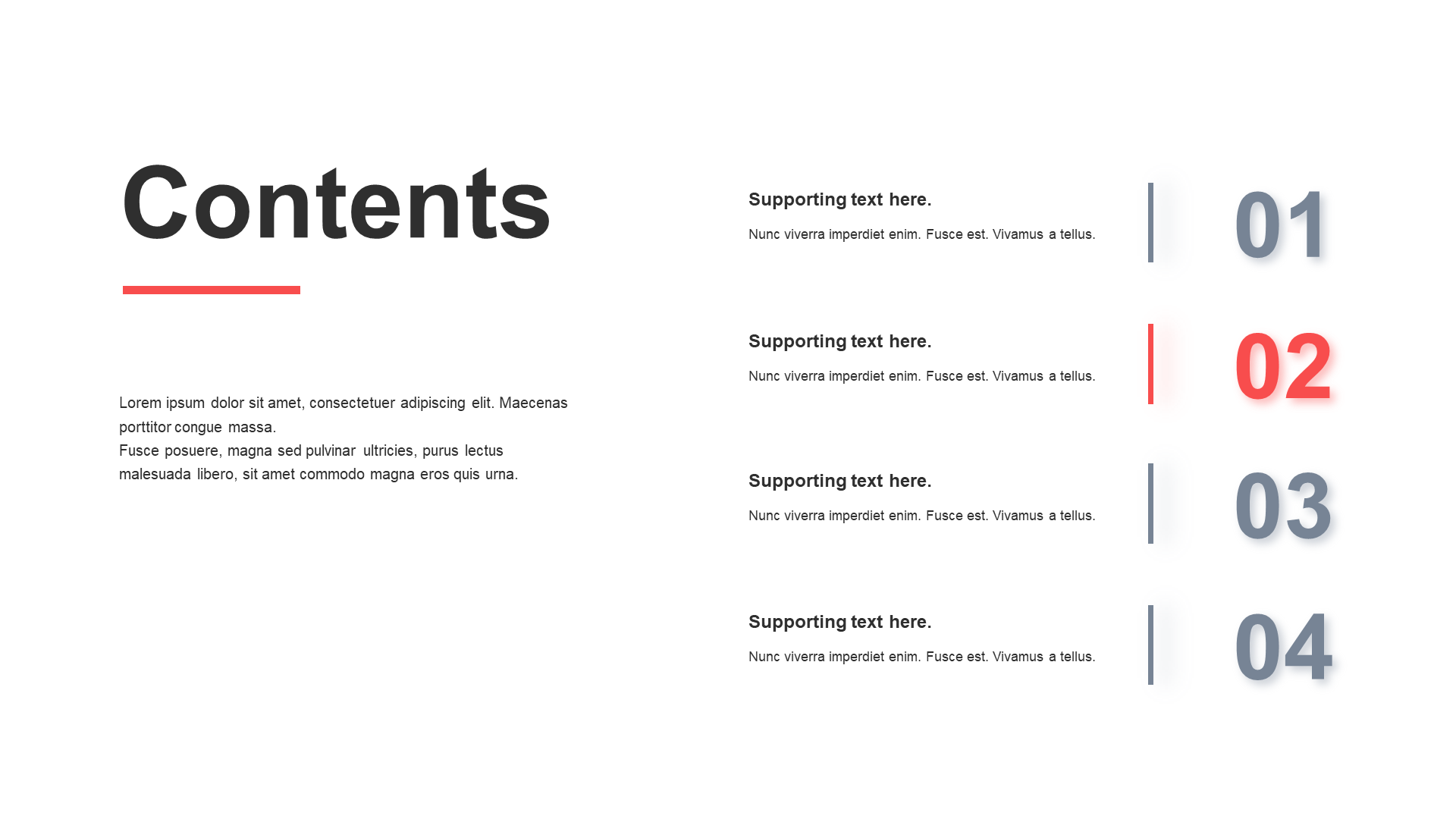 扁平PPT目录-iSlide