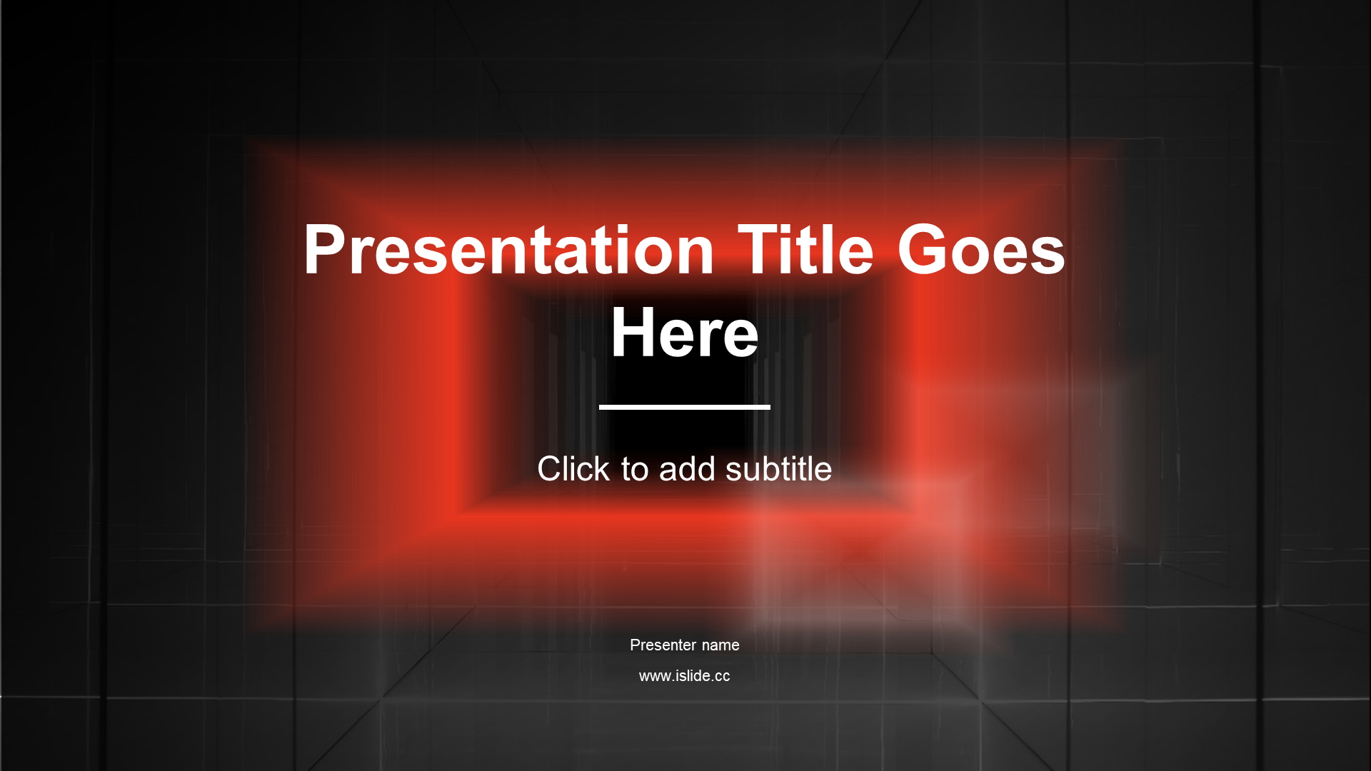 红色创意科技合作PPT主题-iSlide