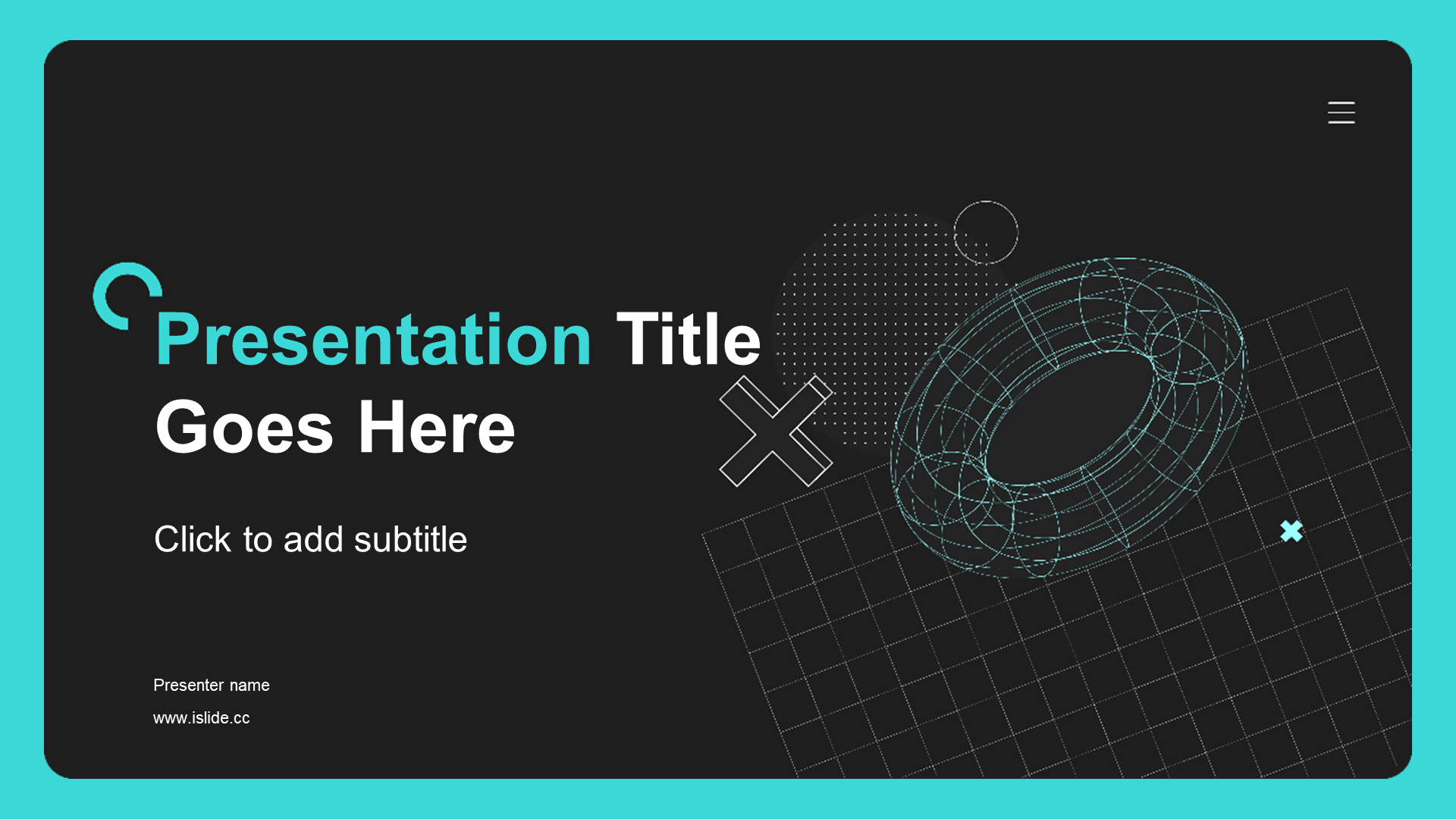 黑色简约扁平工作总结PPT主题-iSlide