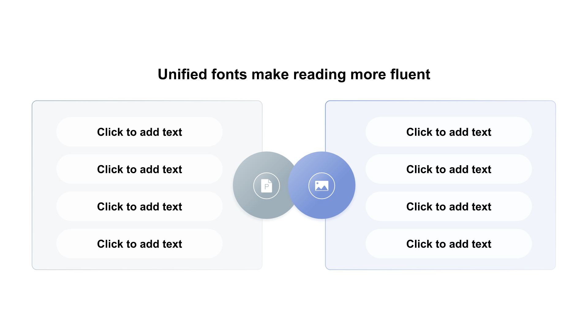 多色圆角矩形描边3项PPT对比-iSlide