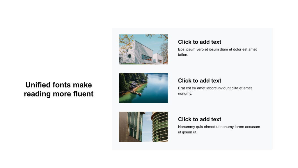 红色矩形渐变3项列表-iSlide