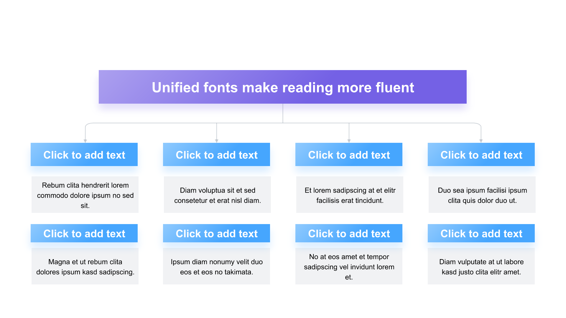 渐变PPT层次结构-iSlide