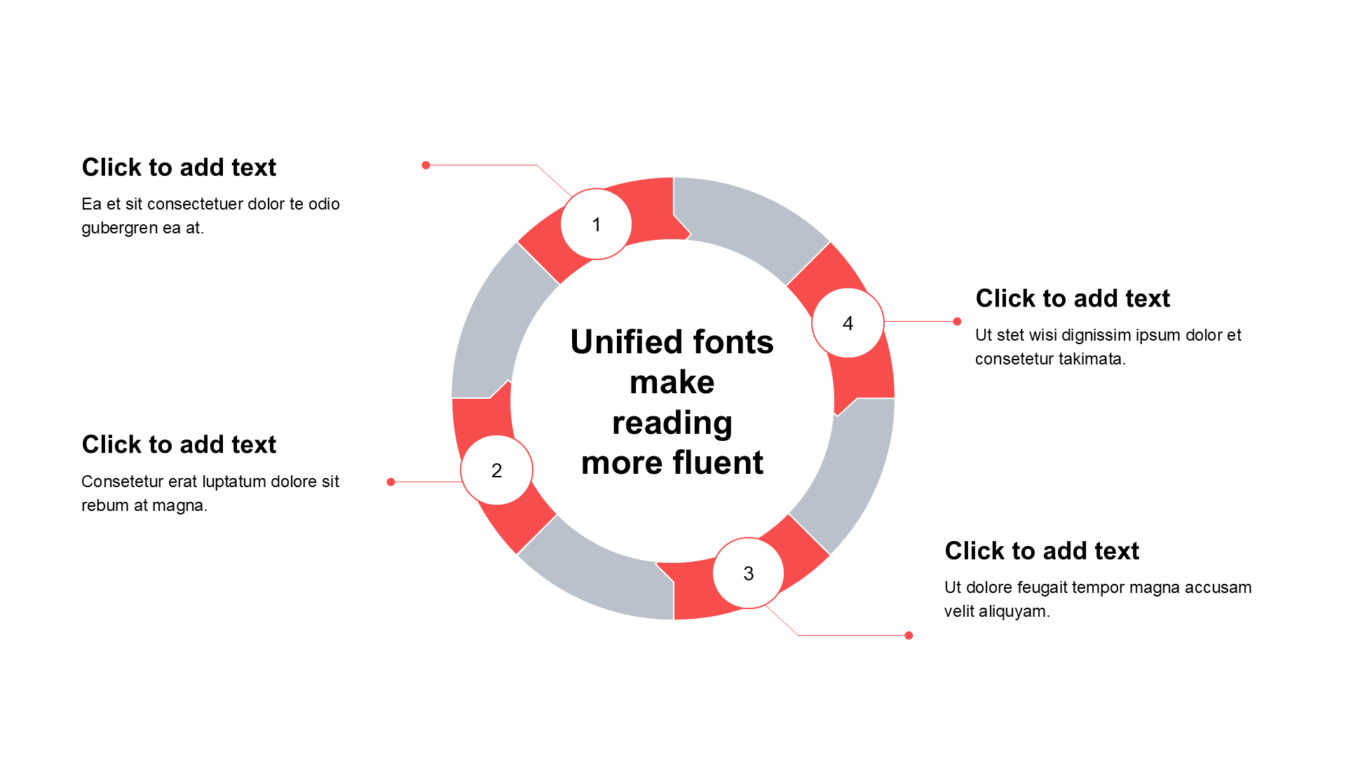 扁平纯文字PPT循环-iSlide